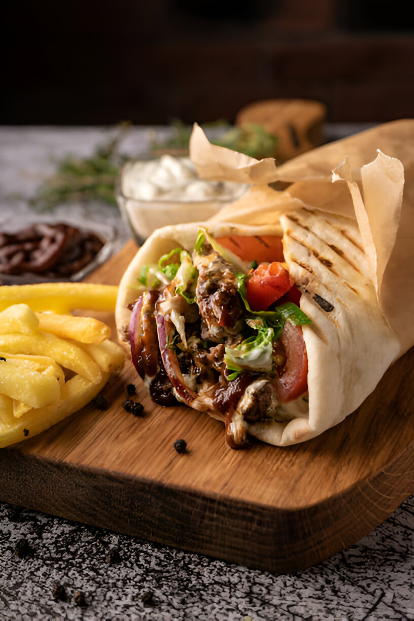 Chicken Shawarma with Fries Recipe - DishPulse
