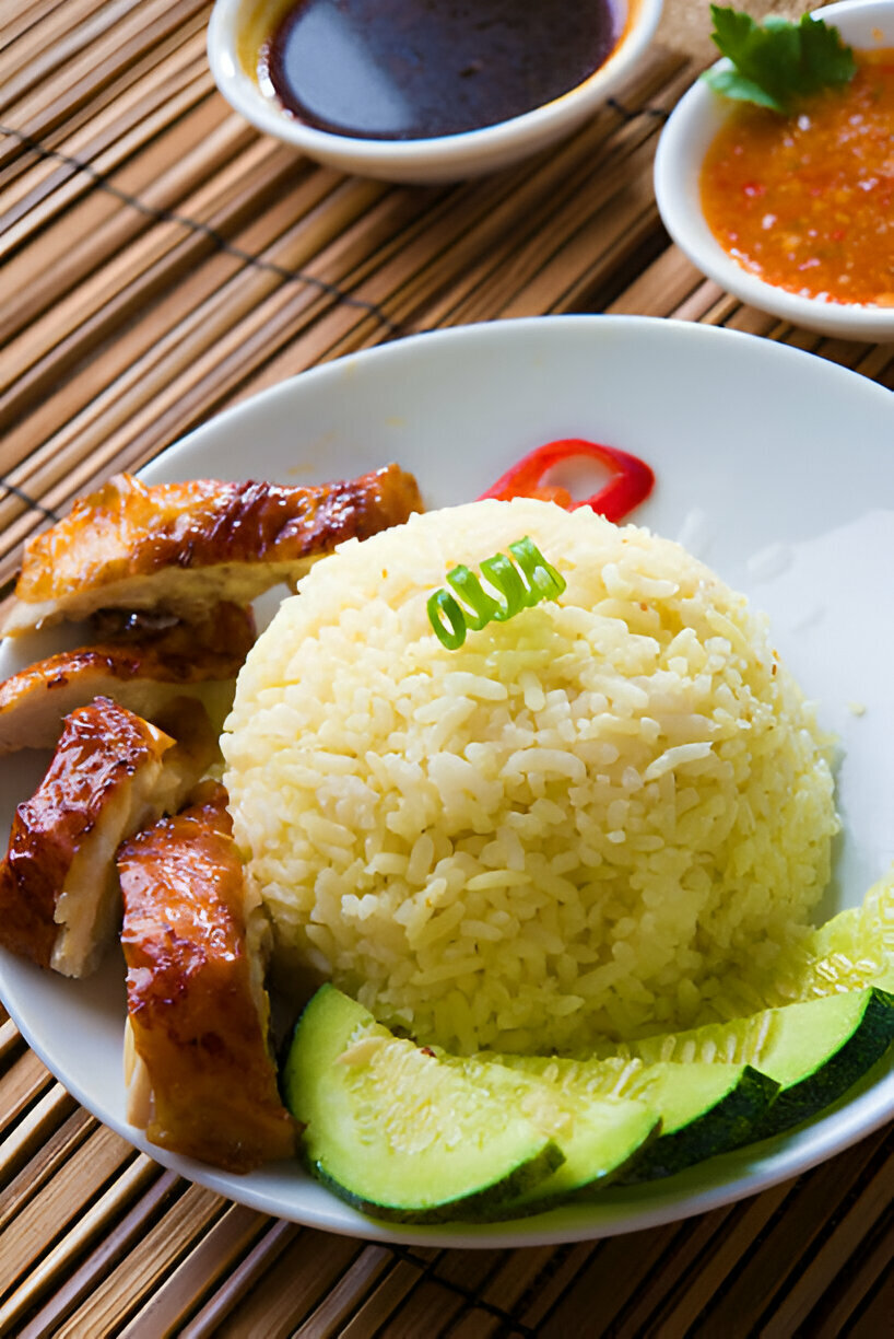 Roasted Chicken Rice Recipe - DishPulse