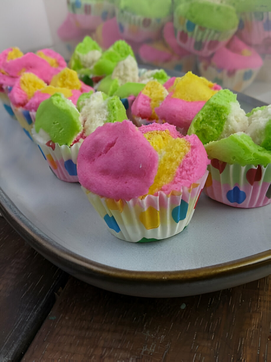 Colorful Steam Sponge Cake Recipe