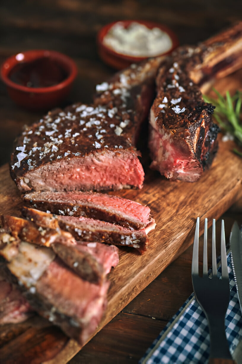Grilled Tomahawk Steak Recipe - DishPulse